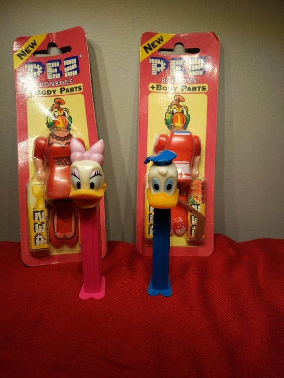 Disney Donald Duck and Daisy Duck Pez Dispensers With Pez - Etsy