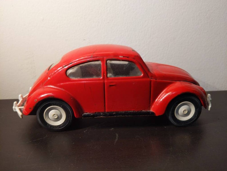 TONKA Red Volkswagen VW Beetle Bug 52680 1960s Pressed Steel Car ...