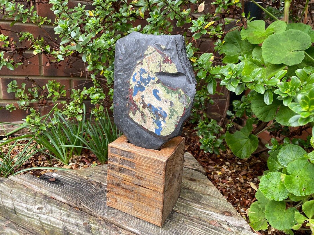 31cm Slate Head Sculpture - Etsy UK