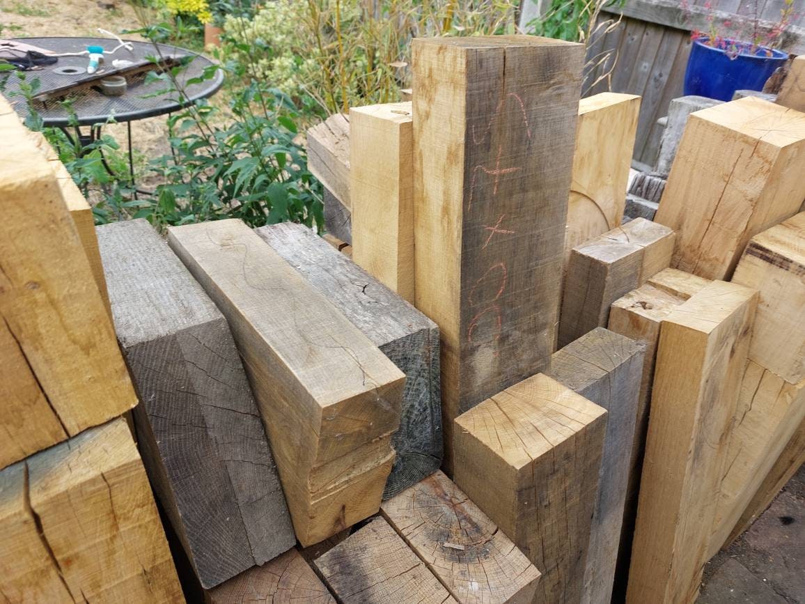 Large Oak Blocks Various Sizes - Etsy UK