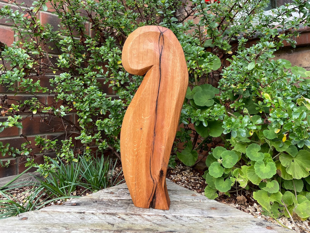 49cm Carved Oak Sculpture - Etsy