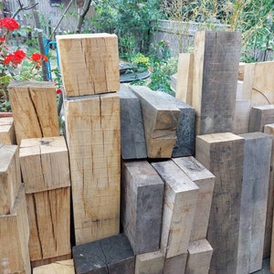 Large Oak Blocks - Various Sizes - Etsy UK