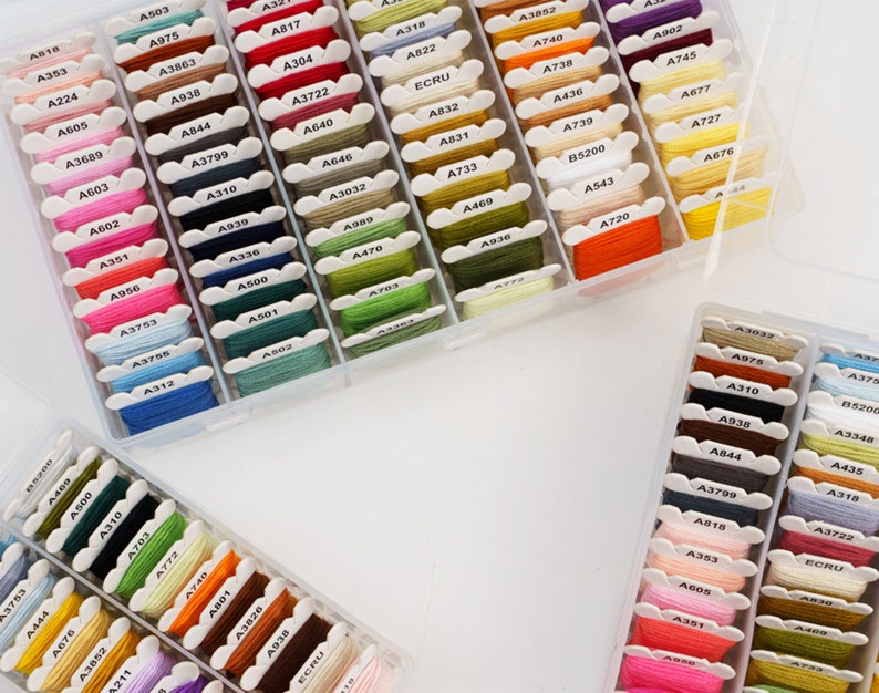 Embroidery Floss Set 24/48/72/120colors Cross Stitch | Etsy