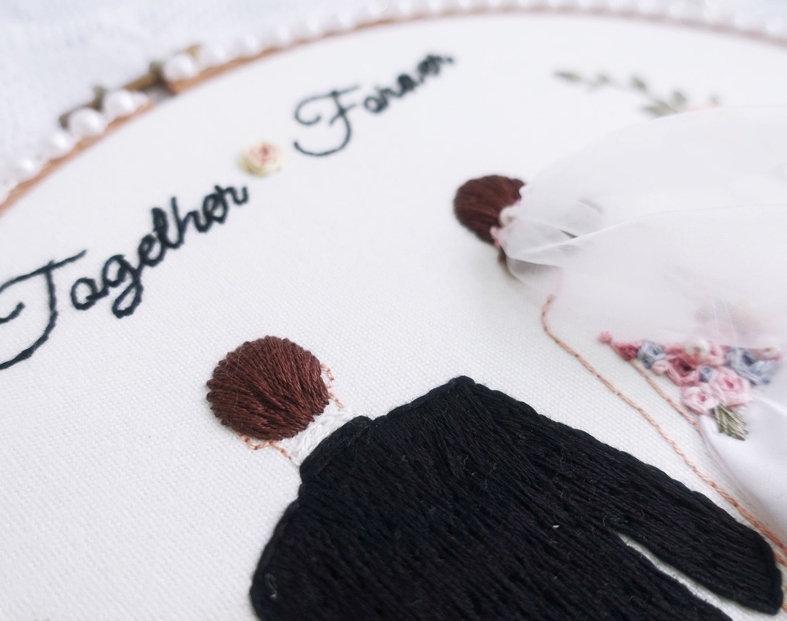 Personalized Wedding Embroidery Kit for Bride and Groom - Etsy