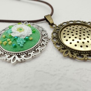 Blank Pendant Frame for Needlepoint/ribbon Embroidery Crafting, Double ...