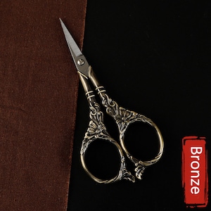Vintage Small Scissors/retro Lily Flower Antique Scissors for ...