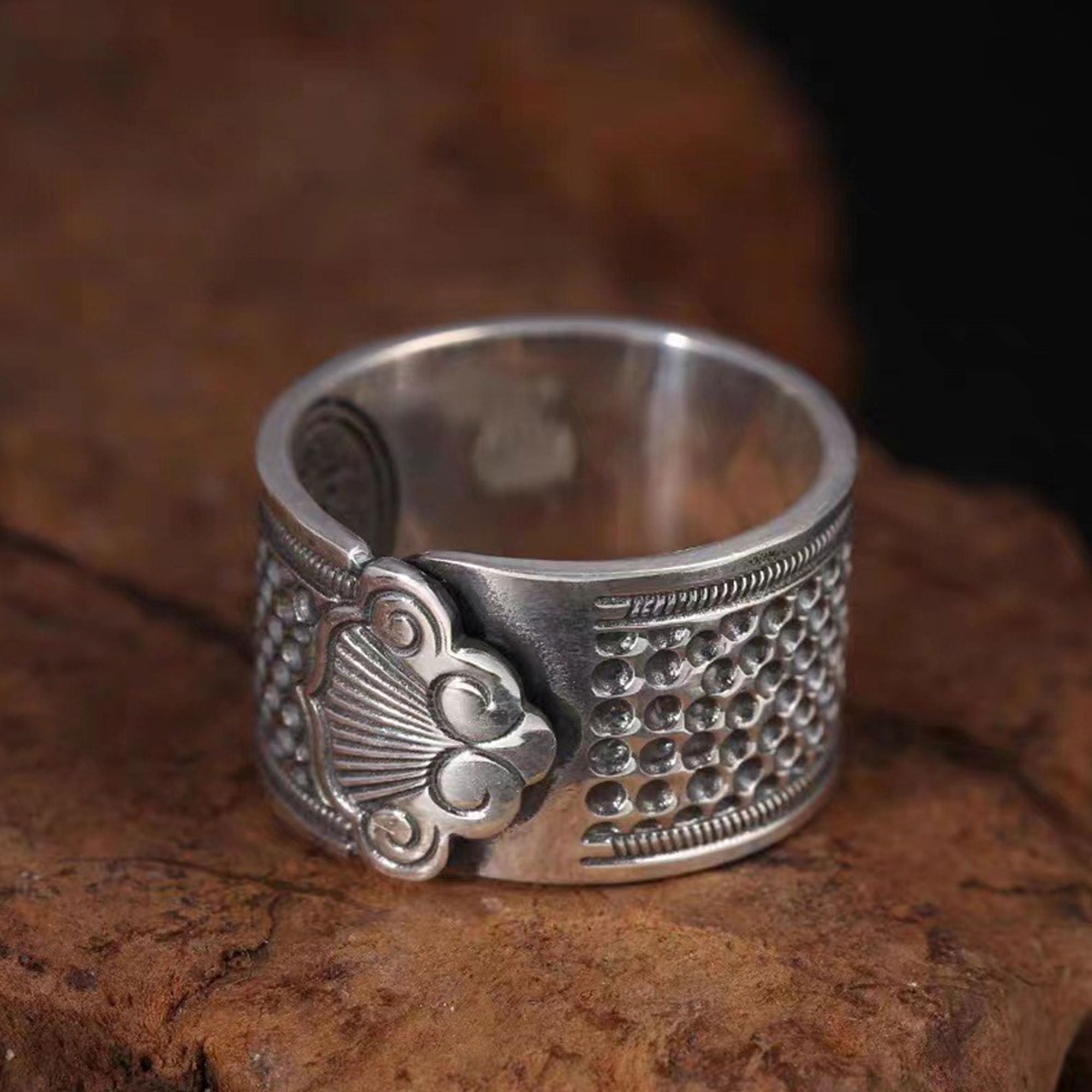 Sewing Thimble Finger Protector,antique Silver Metal Ring Thimble ...