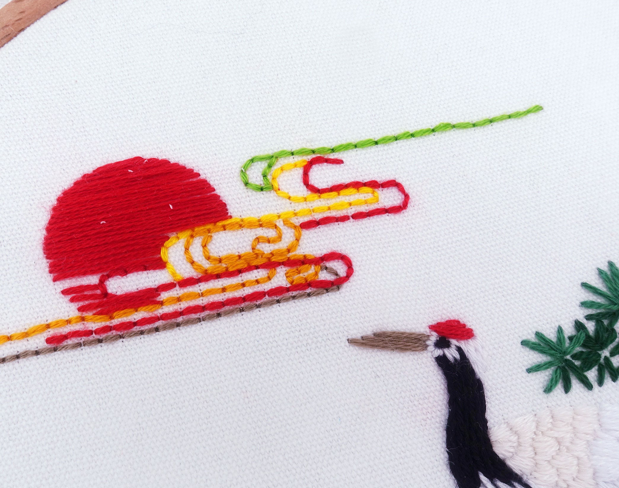 Beginner Embroidery Kit Chinese Embroidery Pattern Pine - Etsy