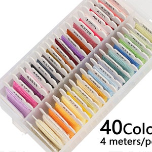 Embroidery Floss Set, 24/48/72/120colors Cross Stitch Embroidery Thread ...