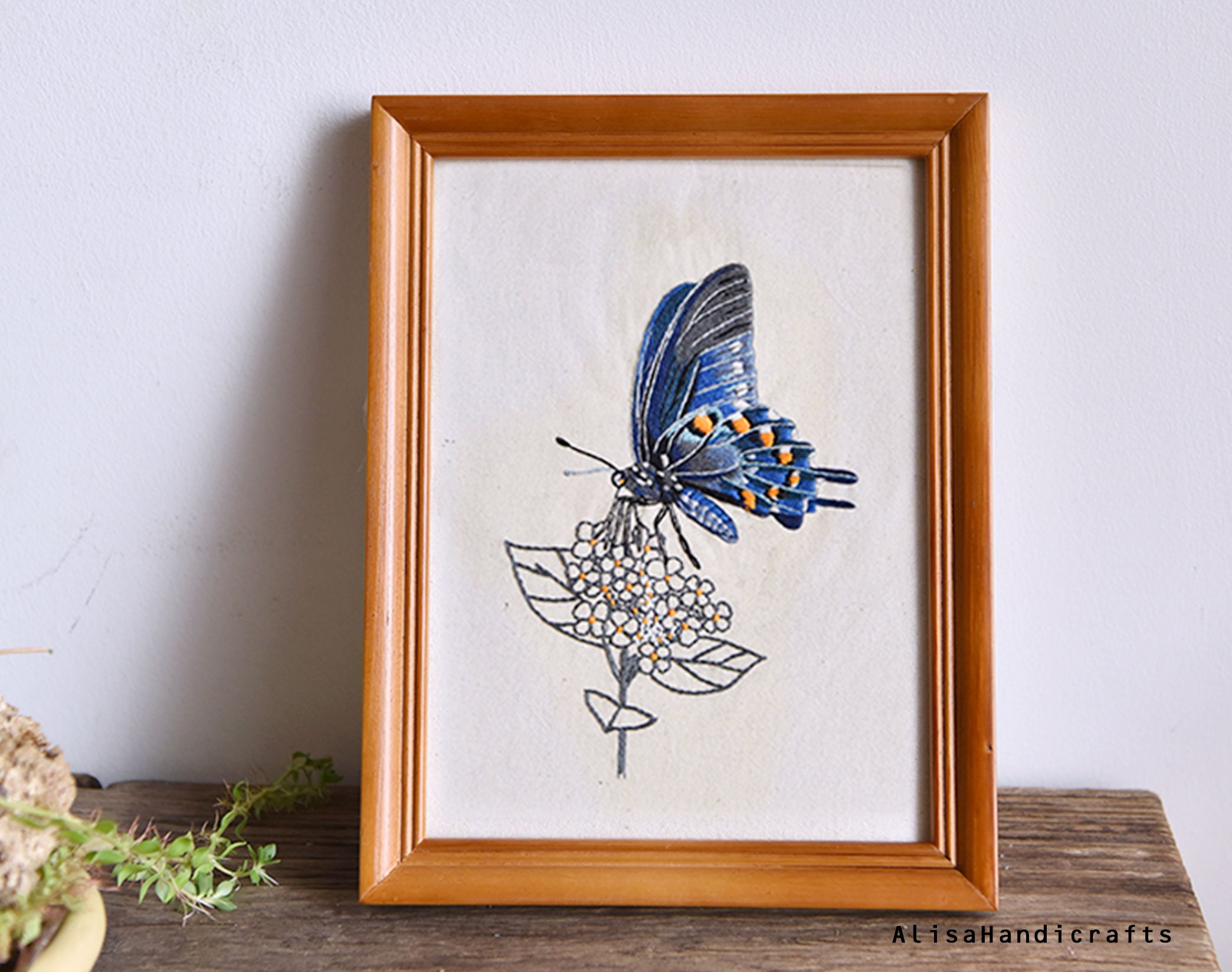Realistic Hand Embroidery Butterfly Kit, Lifelike Insect Embroidery Kit ...