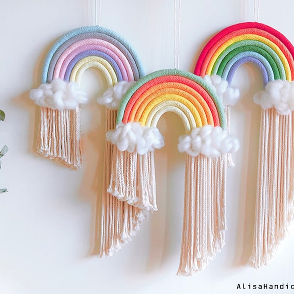 Rainbow Macrame Kit - Etsy