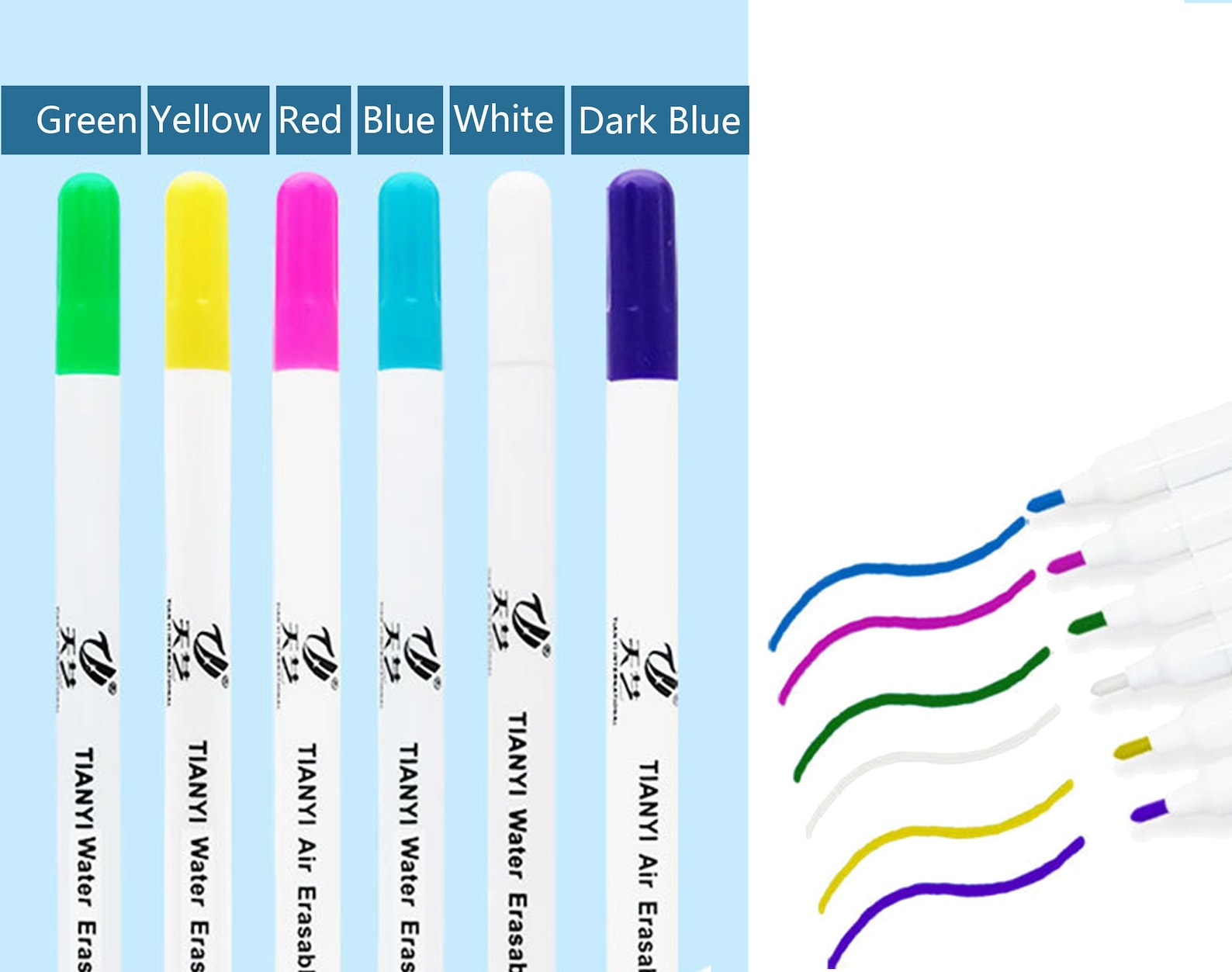 Water Soluble Pen Embroidery Pen Dissolve in Water Pen | Etsy