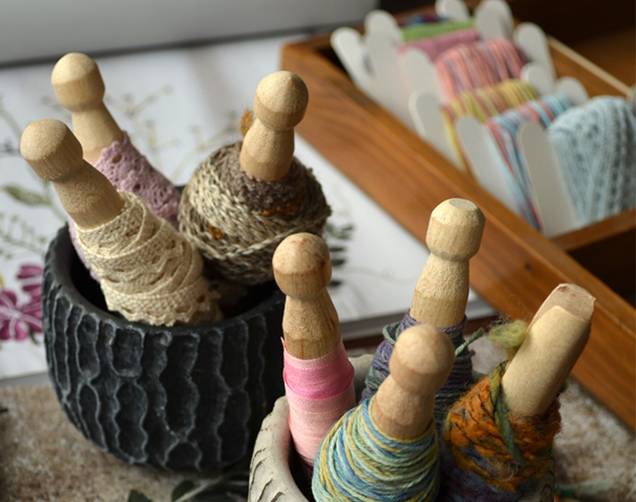Wood Peg Clothespins, Vintage Wooden Clothespin for Making Angel ...