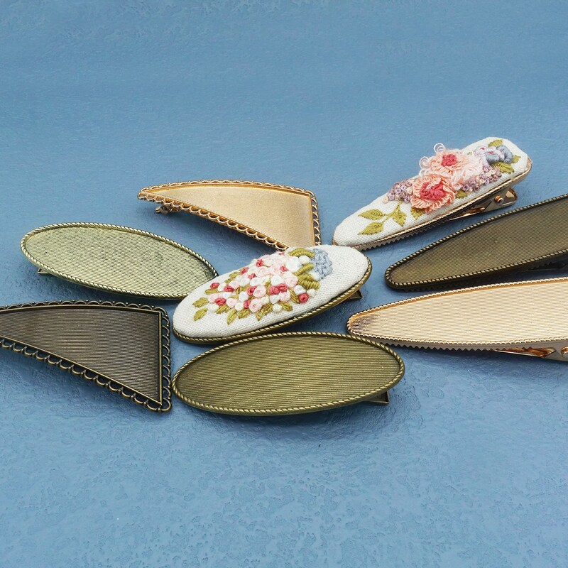Embroidery Hair Clip - Etsy