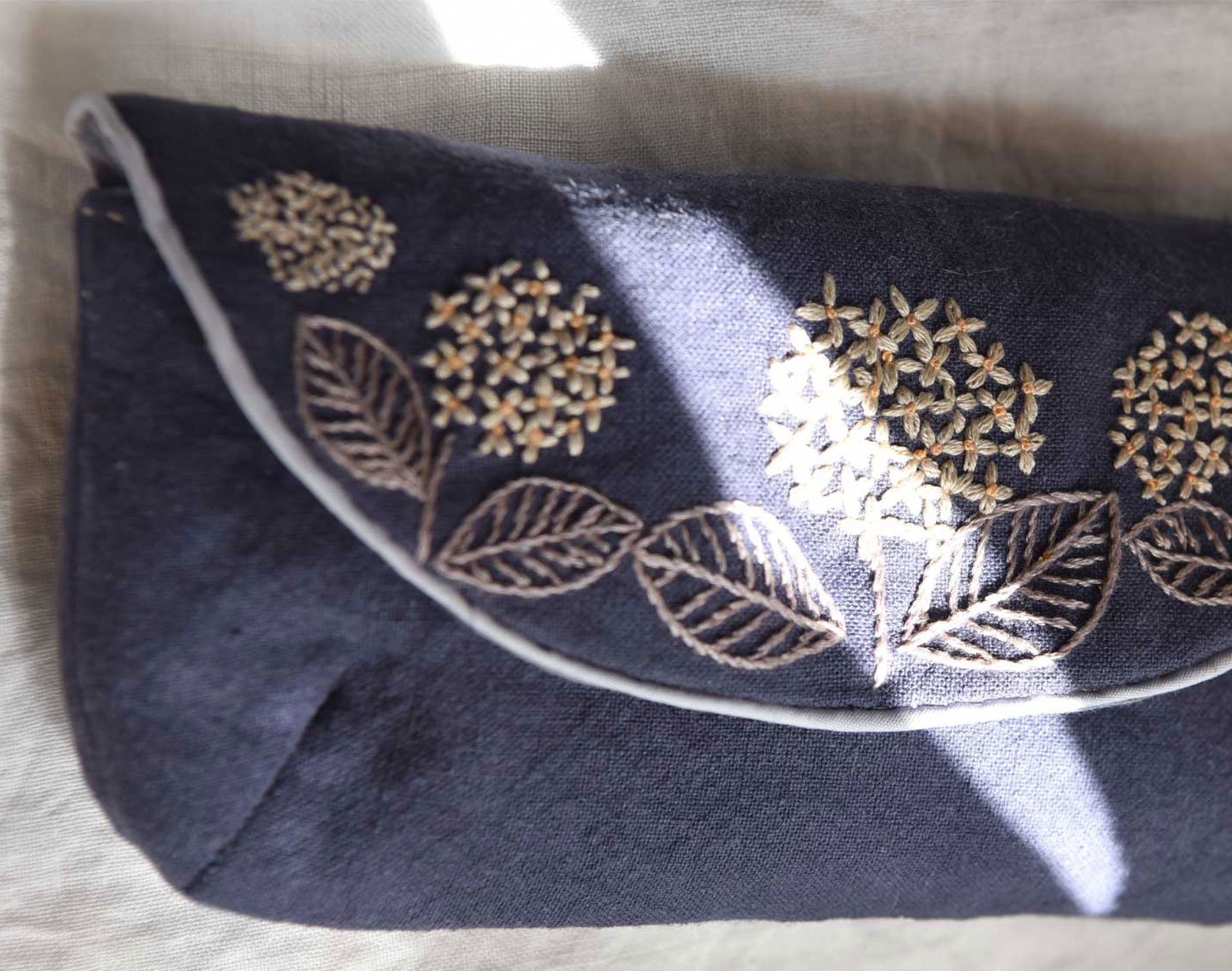 Hand Embroiedery Eyeglasses Bag Kitdiy Needlework - Etsy