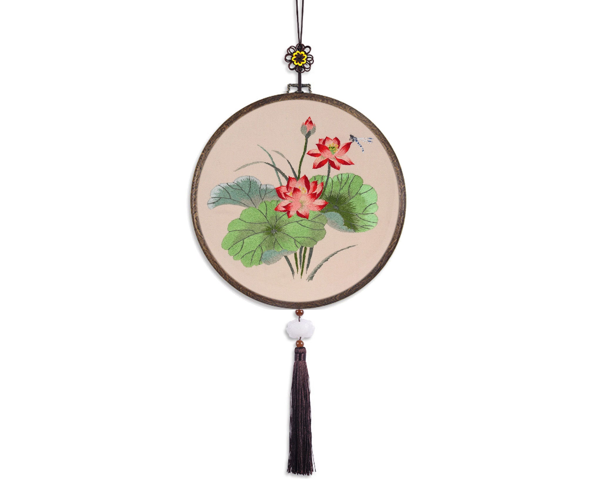 Hand Embroidery Kit Chinese Style Lotus Pattern Diy Adult - Etsy