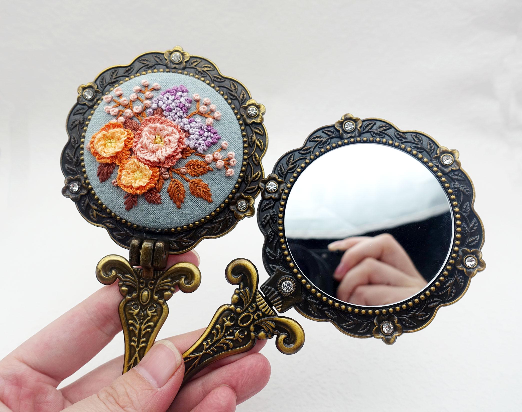 Blank Mirror Base for Embroidery Fabric Painting and Other Handicraft ...