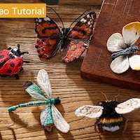 Realistic Hand Embroidery Butterfly Kit, Lifelike Insect Embroidery Kit ...