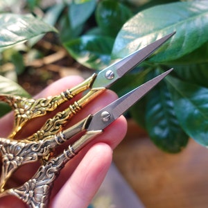 Vintage Small Scissors/retro Lily Flower Antique Scissors for ...