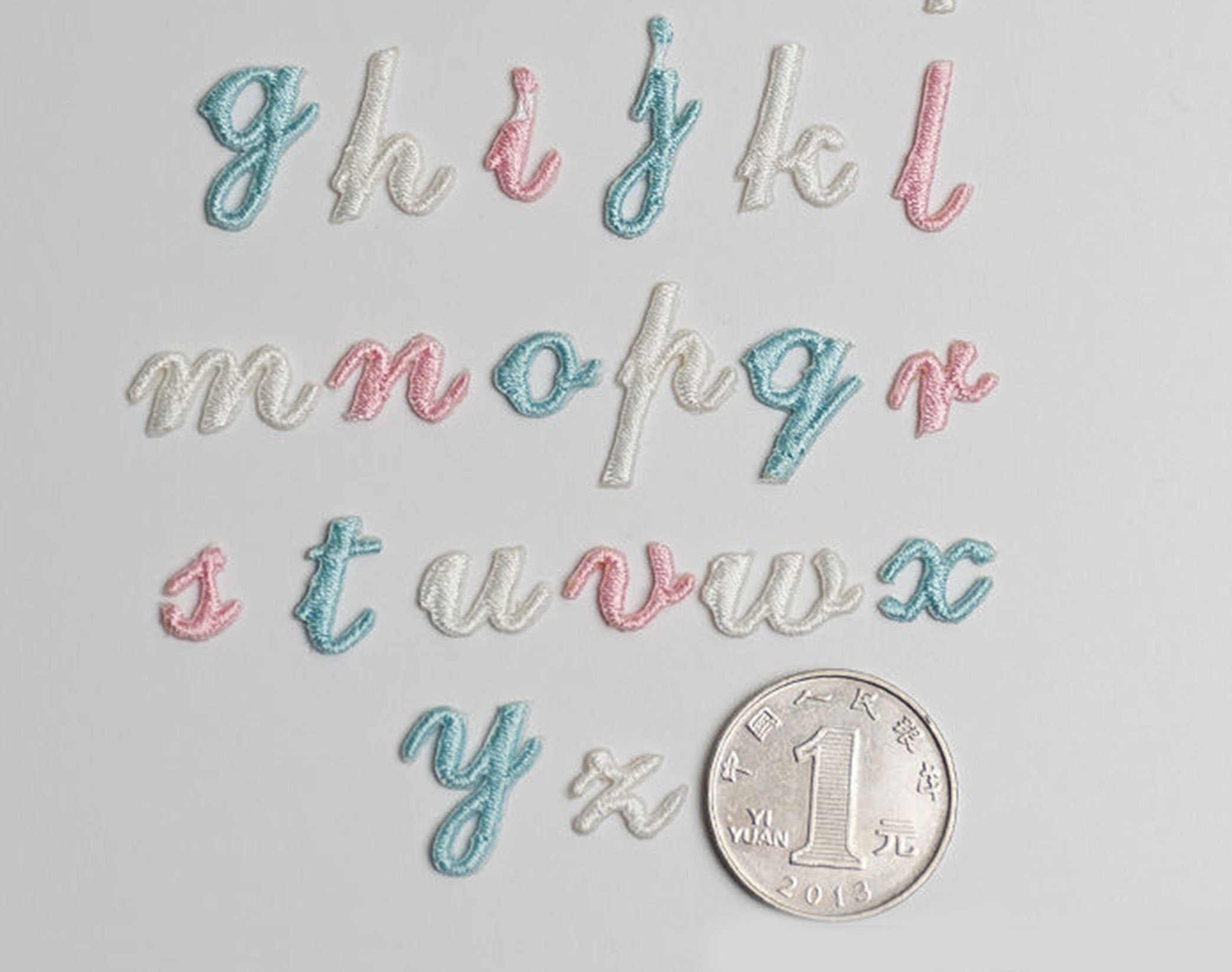 26 Small Letter Embroidered Patches Embroidered Alphabet - Etsy