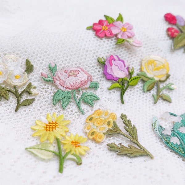 Flower Iron on Patch - Etsy