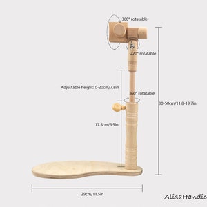 Seat Embroidery Frame Holder, Portable Hand Embroidery Stand, Wooden ...