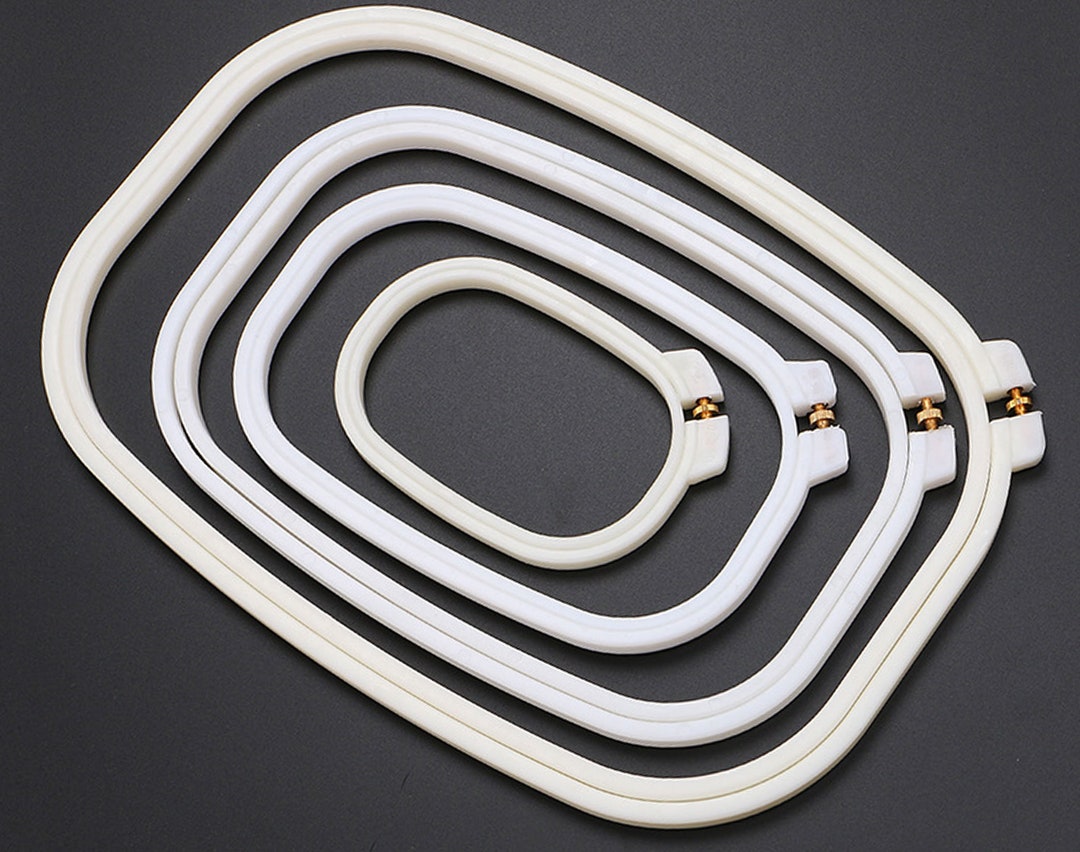Rectangular Plastic Embroidery Hoop,hand Embroidery Tools,solid Color ...
