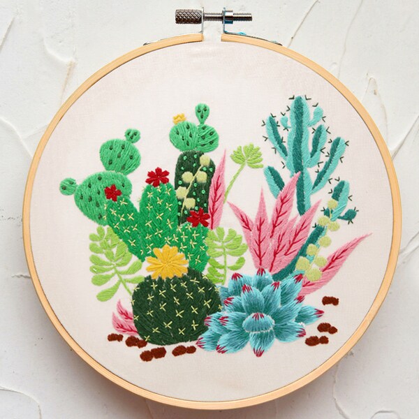 Succulent Embroidery Pattern - Etsy