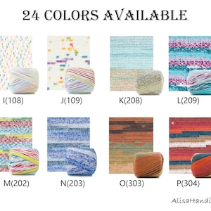 NO.3 Colorful Crochet Lace Thread, Variegated Cotton Pearl Yarn, Irish ...