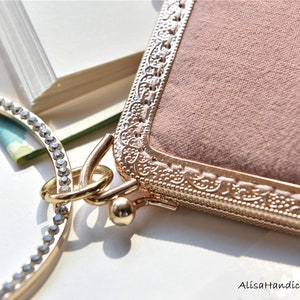 Embroidery Rose Clutch/wallet Kit, Ladies Coin Purse, Flower Kiss Lock ...