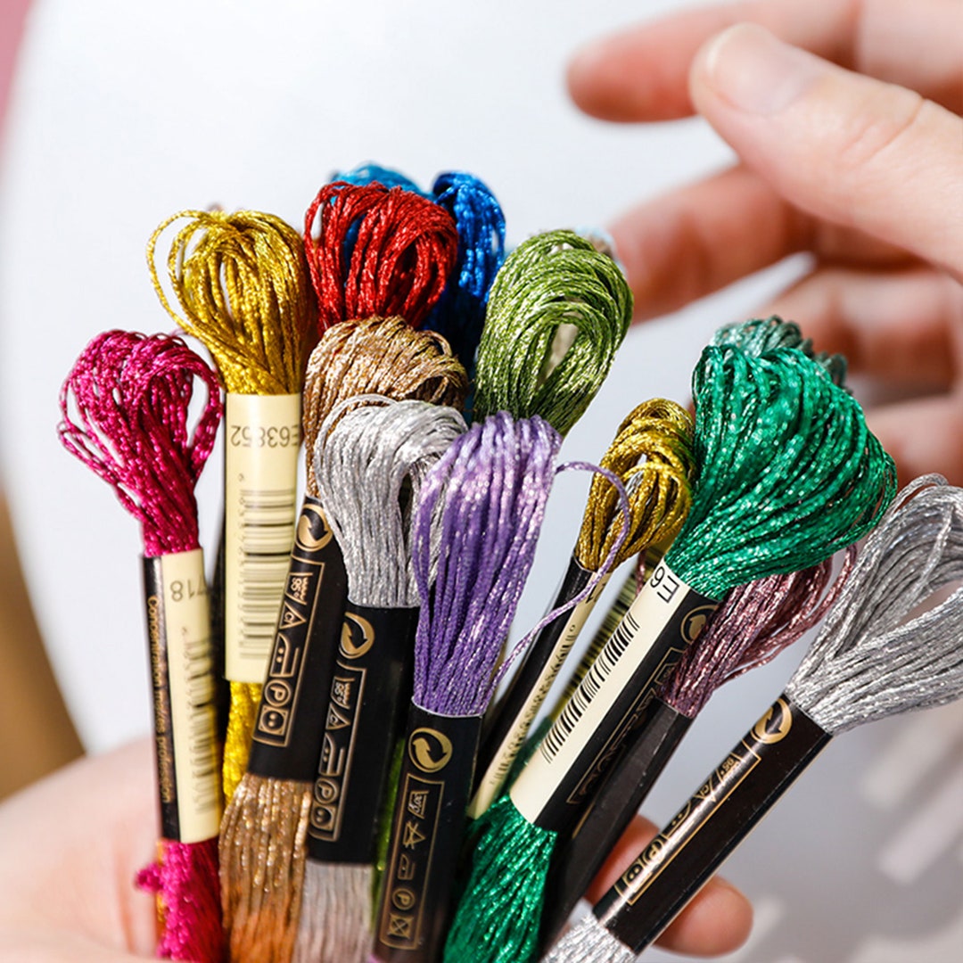 Light Effects Metallic Floss Thread-metallic Embroidery Floss ...
