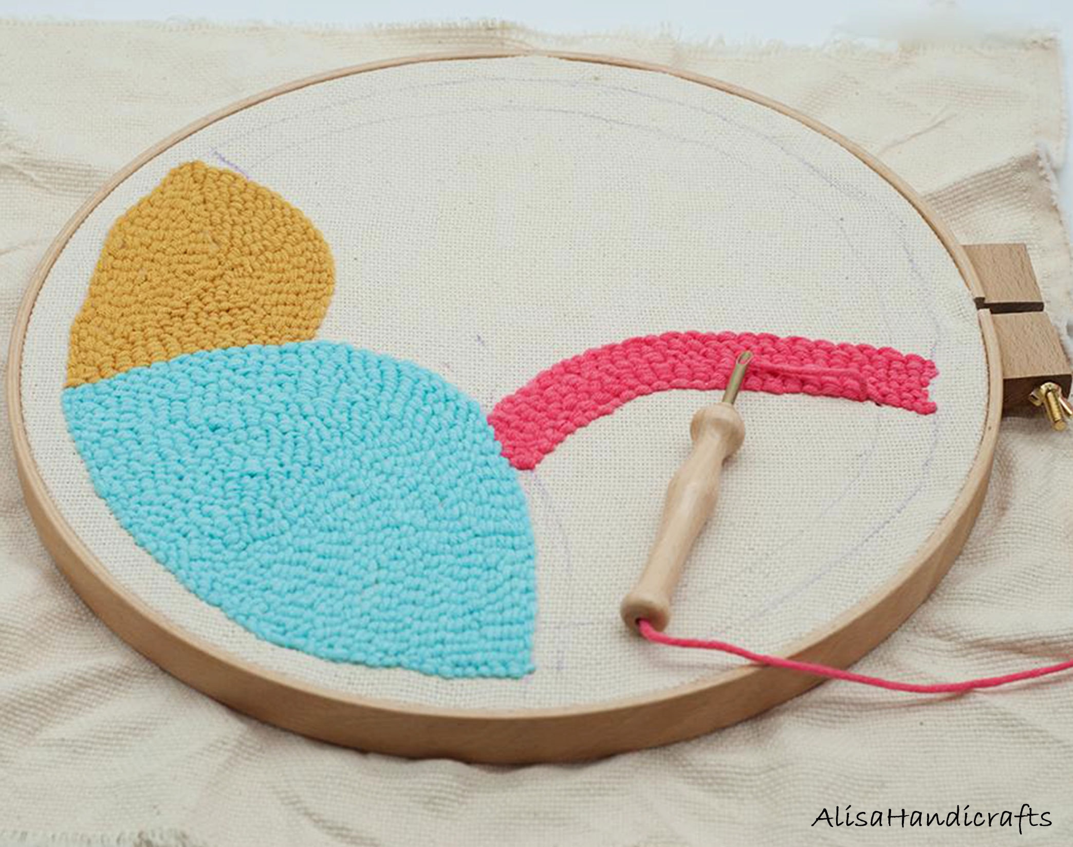 Large Size Wood Embroidery Hoop, Thicken Stitching Hoop, French ...