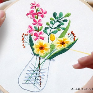 Beginner Hand Embroidery Full Kit, DIY Handcraft Kit for Adults, 2020 ...