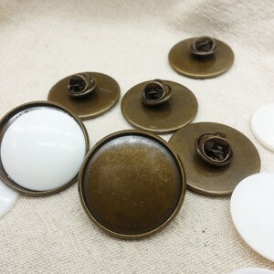 Embroidery Blank Retro Copper Lapel Pin Base, DIY Pinch Badge Brooch ...