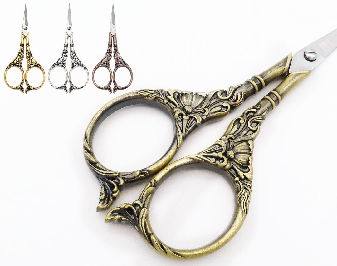 Vintage Small Scissors/retro Lily Flower Antique Scissors for ...