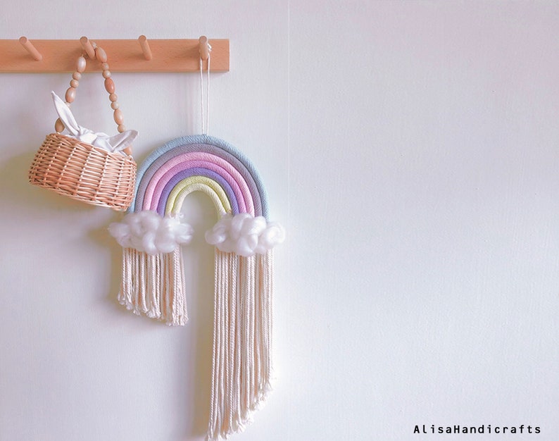 Macrame Rainbow Weave Kit,wall Hanging, DIY Cheerful Hanging Decor ...