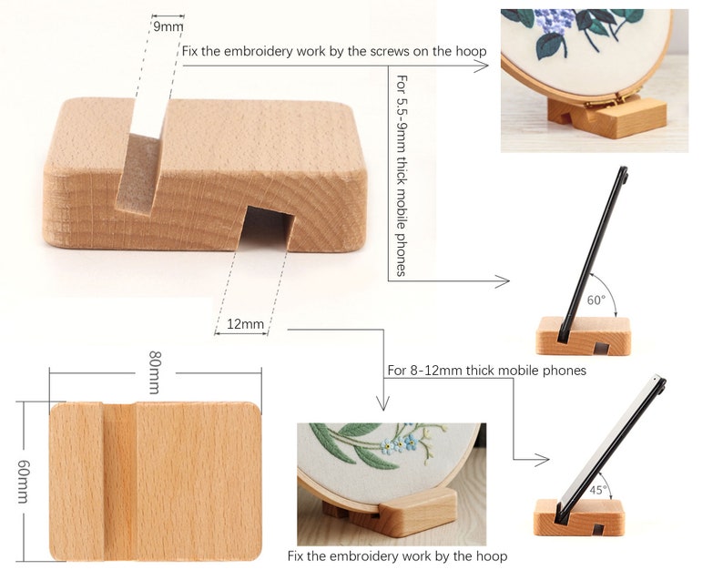 Embroidery Hoop Display Wood Stand for Embroidery Hoop Art - Etsy