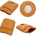 Leather Coin Thimble, Handworking Sewing Finger Protector, Needlework ...