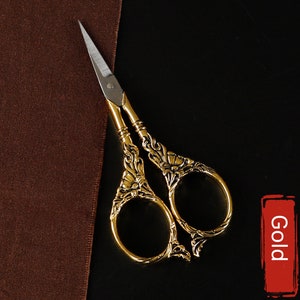Vintage Small Scissors/retro Lily Flower Antique Scissors for ...