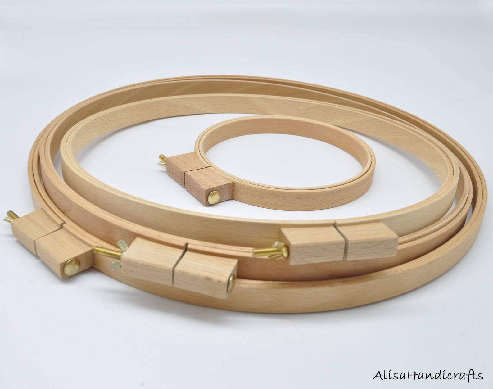 Large Size Wood Embroidery Hoop Thicken Stitching Hoop - Etsy