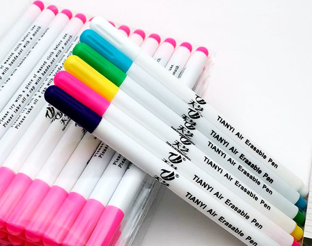 Water Soluble Pen, Embroidery Pen, Dissolve in Water Pen, Write or Draw ...