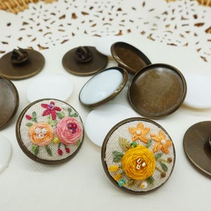Embroidery Blank Retro Copper Lapel Pin Base, DIY Pinch Badge Brooch ...