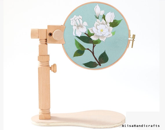 Home & Living Tools Wooden Hoops Lap Stand Portable Hand Embroidery ...