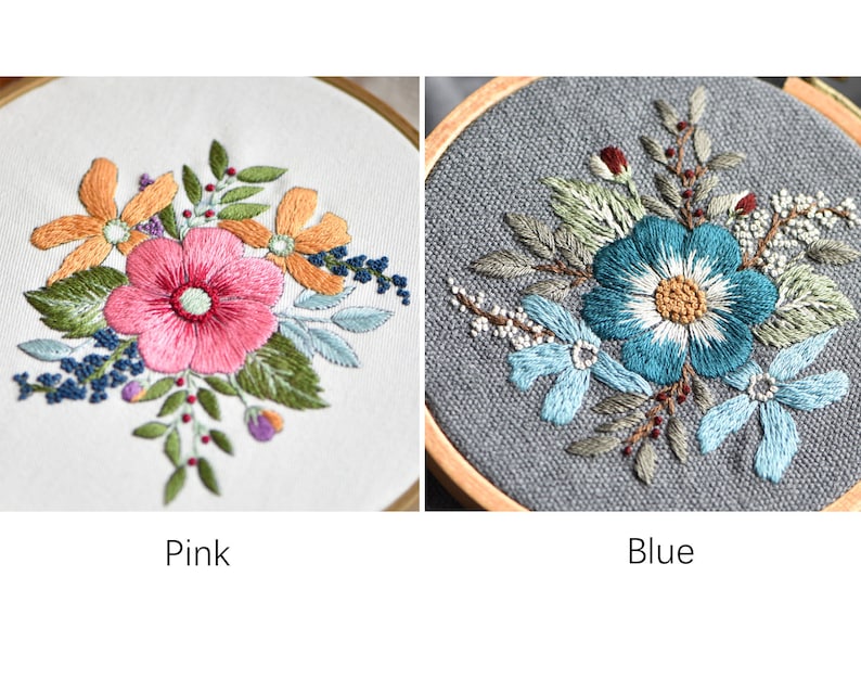 Decorate Your Clothes With Embroidery, Diy Flower Embroidery Kit ...