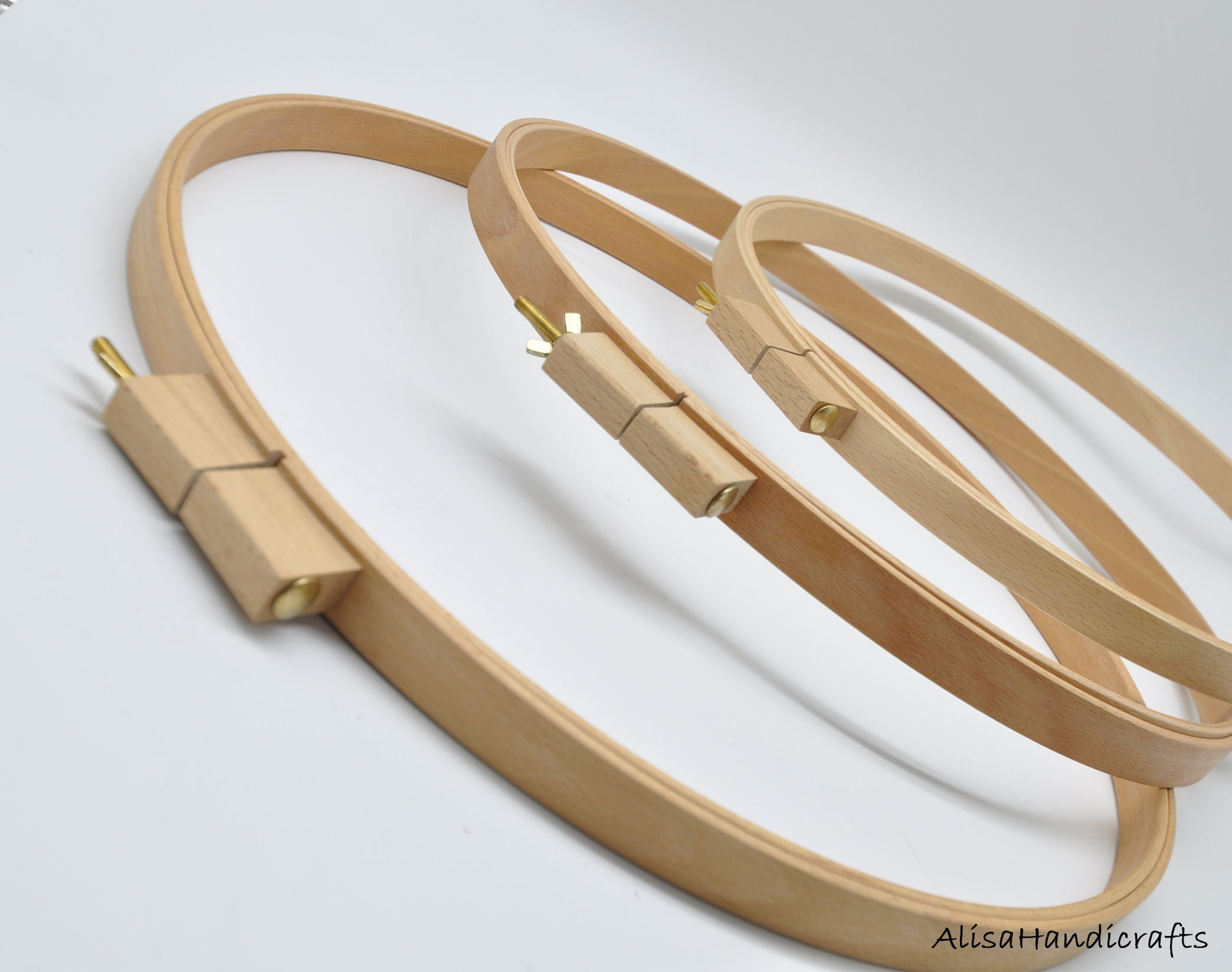 Large Size Wood Embroidery Hoop, Thicken Stitching Hoop, French ...