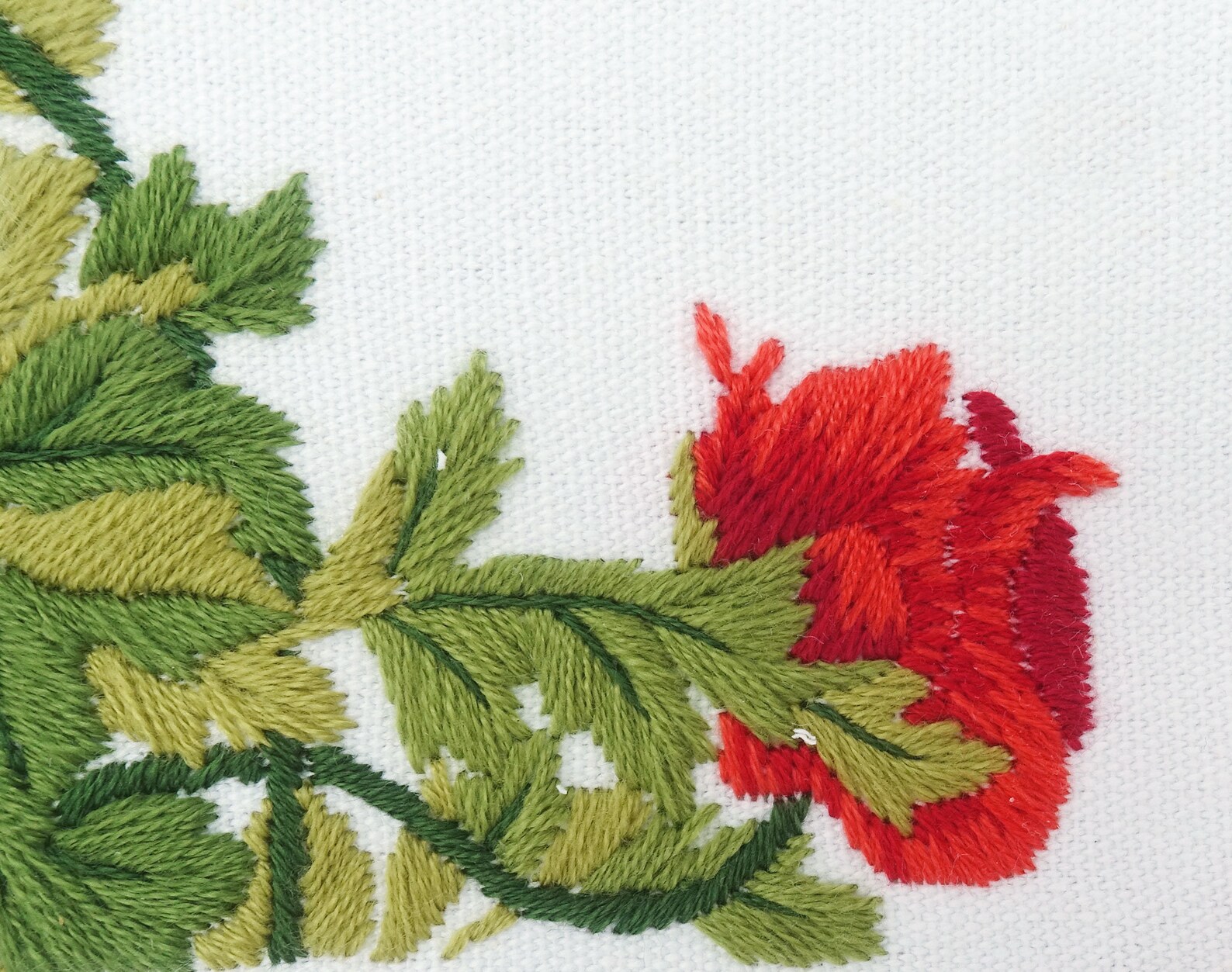 Red Peony Flower Hand Embroidery Kit Intermediate Chinese - Etsy
