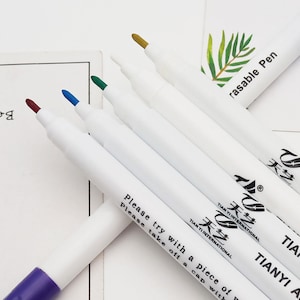 Water Soluble Pen, Embroidery Pen, Dissolve in Water Pen, Write or Draw ...