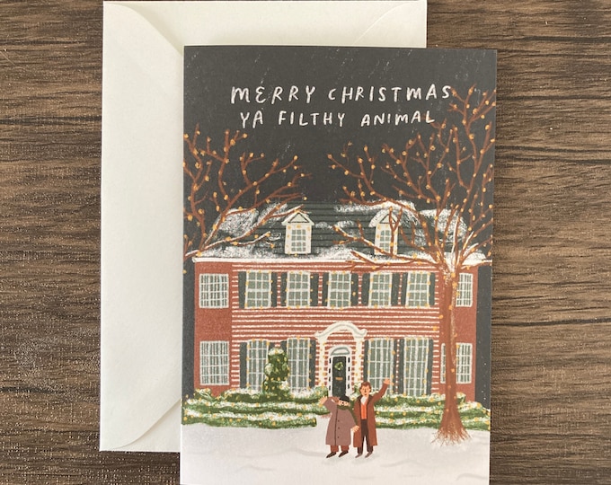 Home Alone Inspired Christmas Card - Etsy