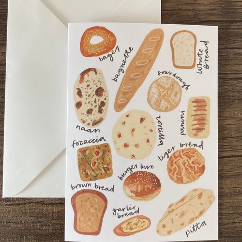 Bread Card - Etsy