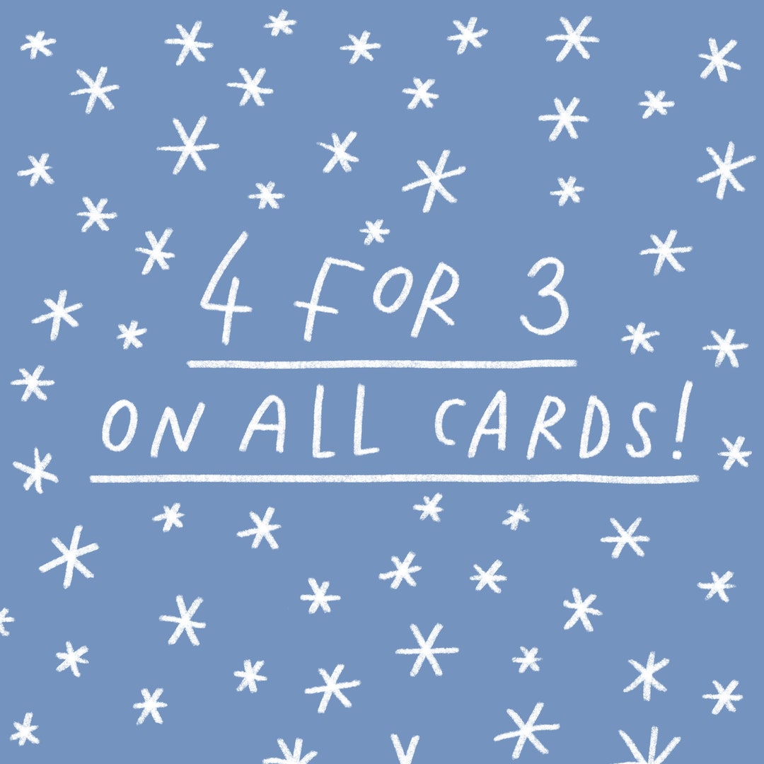 4 for 3 on All Cards! - Etsy